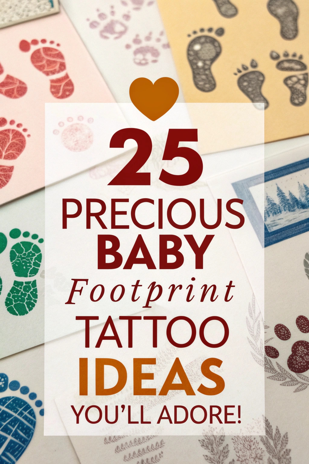 OMG! 2025's Cutest Baby Footprint Tattoos!