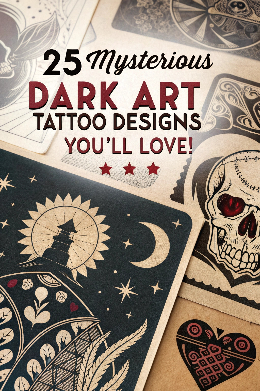 25 Dark Art Tattoos You NEED in 2025!