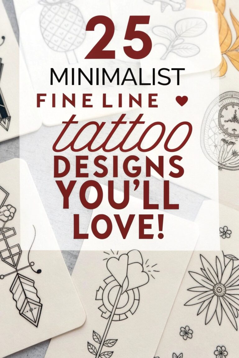 Fine Line Tattoos: 2025's Hottest Minimalist Trends!