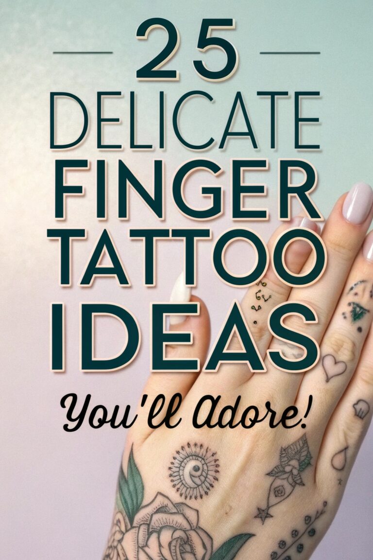 Finger Tattoos 2025: 25 Designs You NEED to See!
