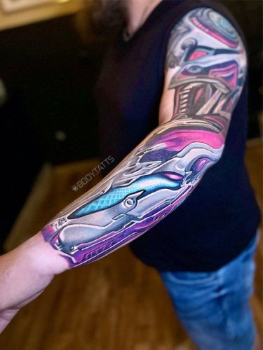 Cyborg Skin: 18 Biomechanical Tattoos for 2025!