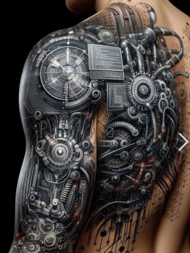 Cyborg Skin: 18 Biomechanical Tattoos for 2025!