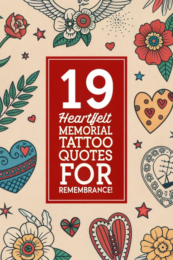 Tattoo Tribute: 19 Heartfelt Memorial Quotes (2025)