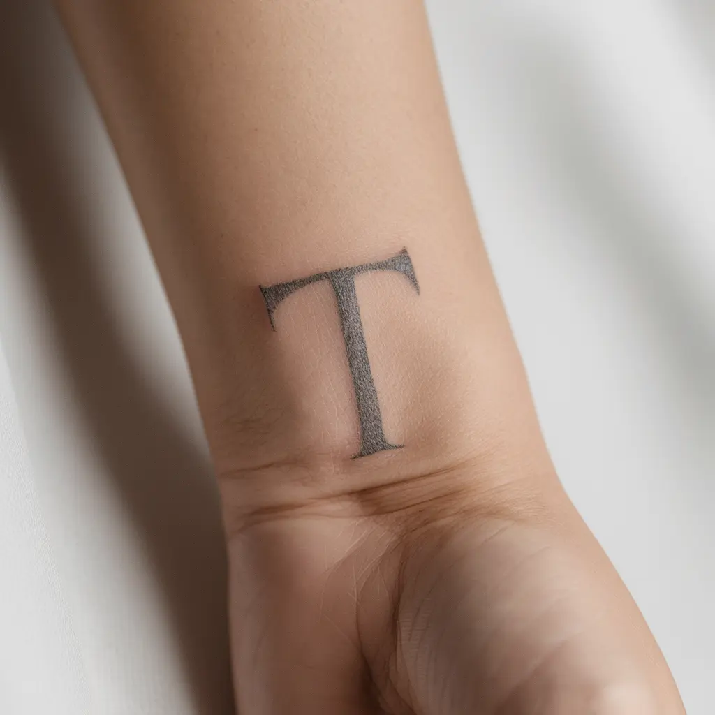 50 Beautiful "T" Letter Tattoo Ideas That Will Make You Smile