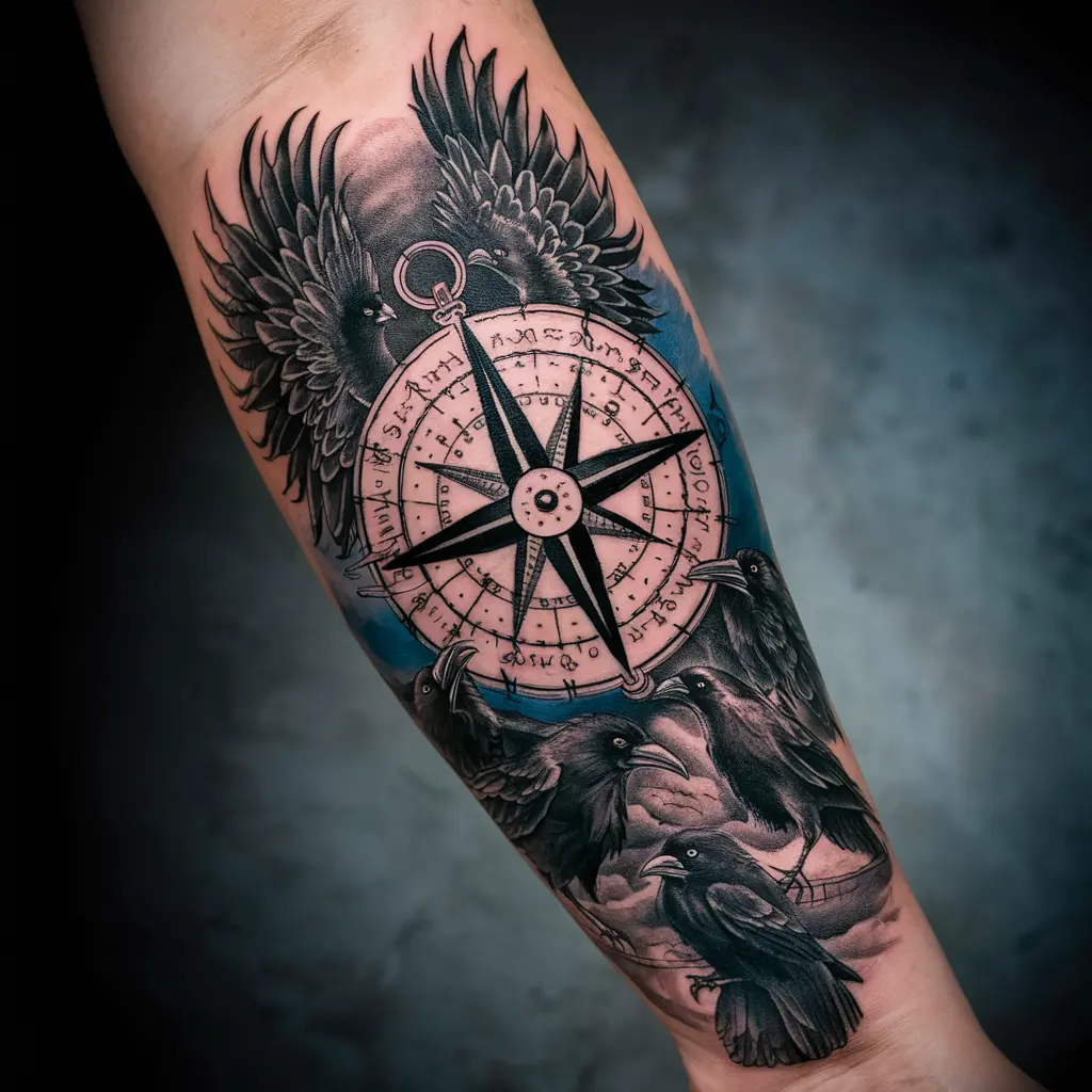 50 Bold Odin's Ravens Tattoo Ideas That Tell Your Story