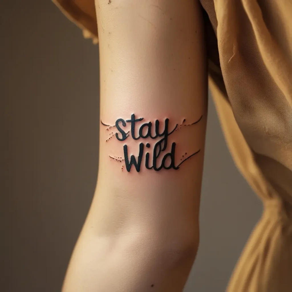 46 Beautiful Arm Lettering Tattoos That Tell Your Story